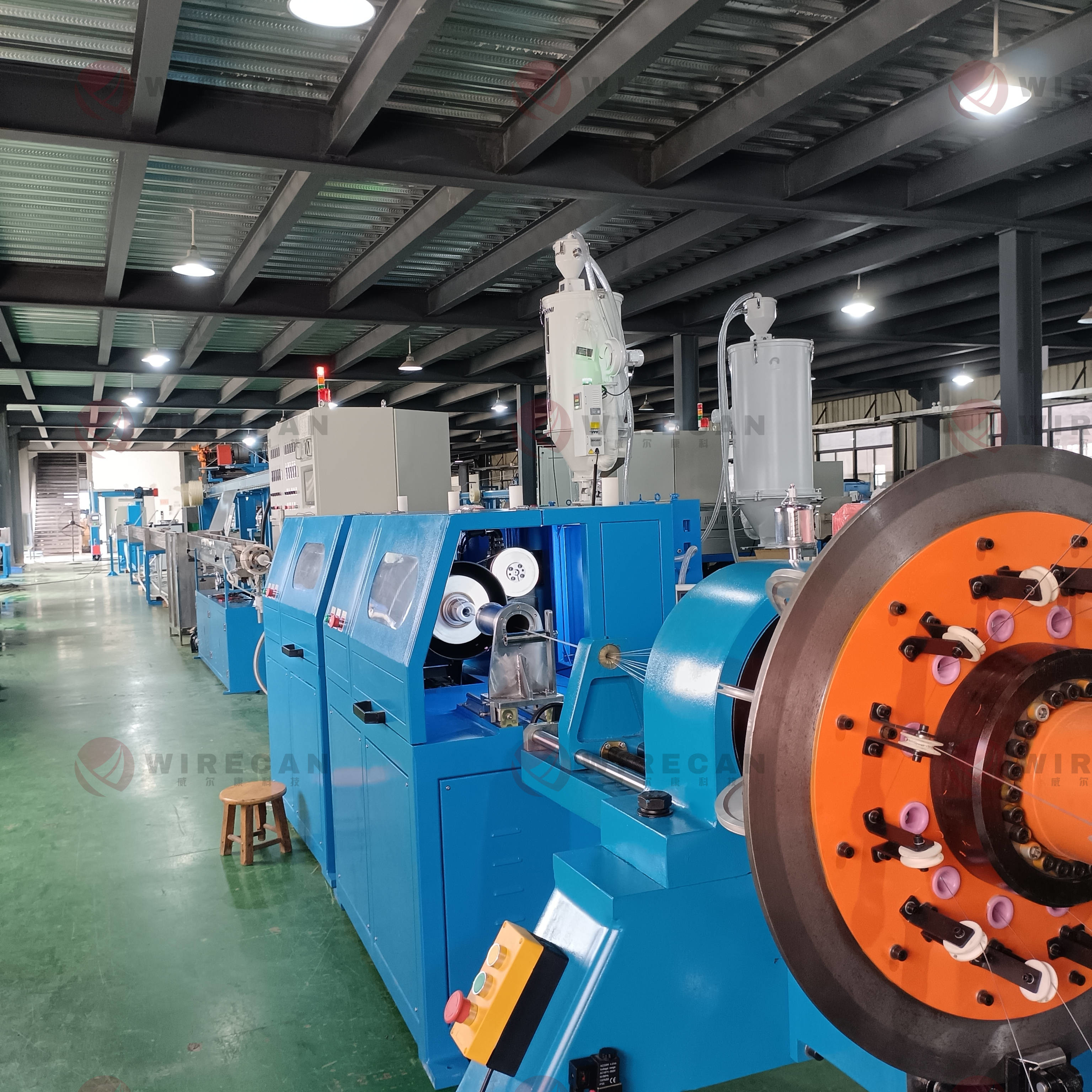 φ90 Optical Fiber Cable Sheath Extrusion Line